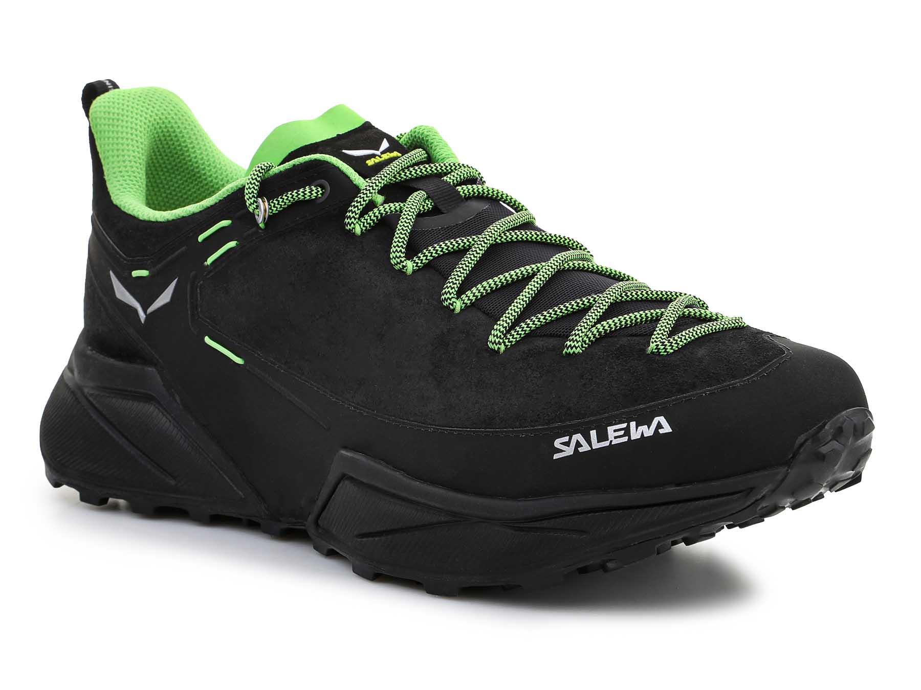 Buty męskie Salewa DROPLINE LEATHER black/pale frog , Obuwie, Outlet ...